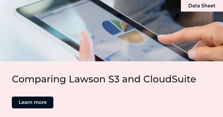 S3 cloud migration | Financials data sheet | Infor