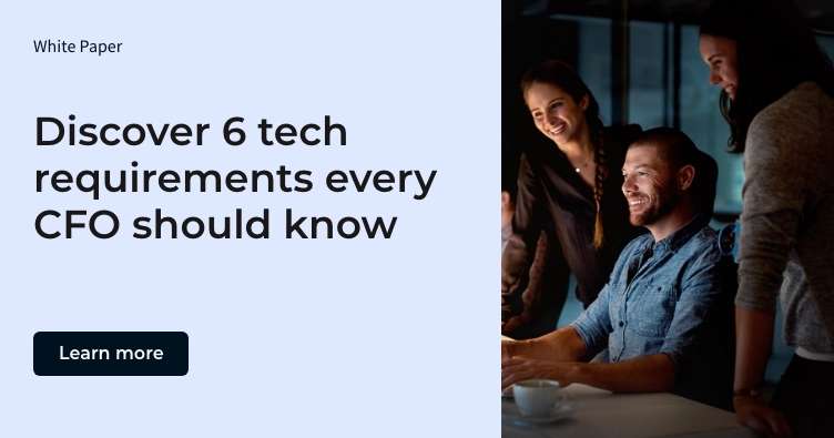 How to lead the future of finance | CFO white paper | Infor