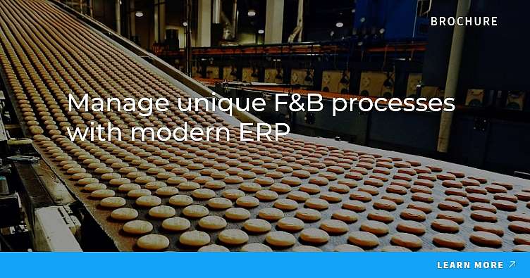 SyteLine for Food & Beverage manufacturing | Cloud ERP brochure | Infor
