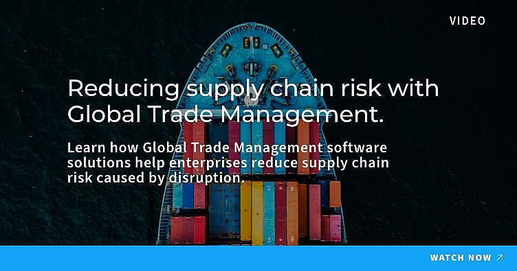 Global Trade solution | Managing supply chain risks of disruption video ...