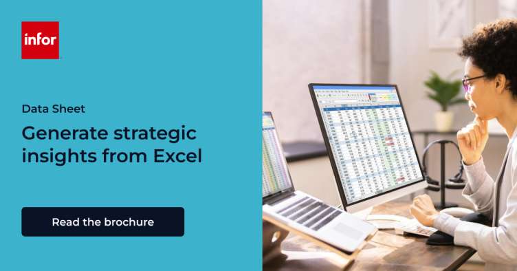 F9 Excel Reporting Software | Datasheet | Infor