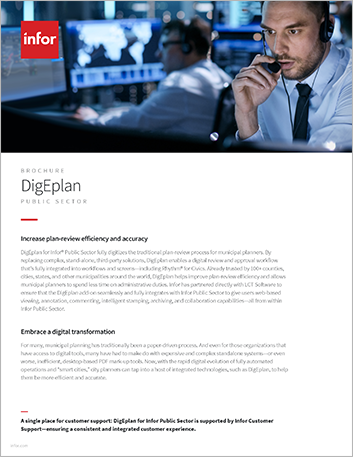Integrated digital plan review | Public sector brochure | Infor