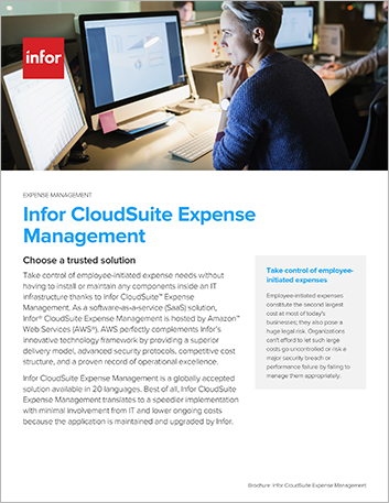 Infor CloudSuite | Expense Management Brochure | Infor