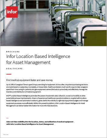 Asset management RTLS | Healthcare brochure | Infor