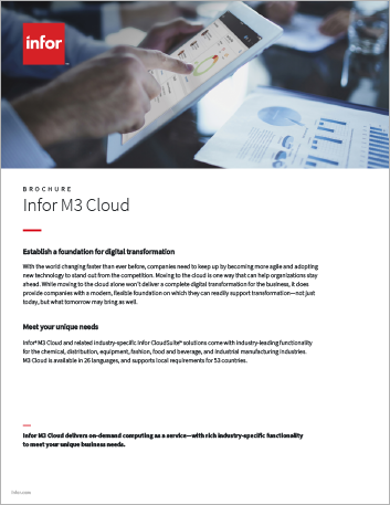 Infor M3 Cloud | ERP brochure | Infor