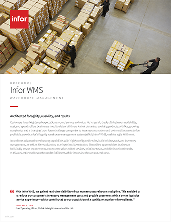 Infor WMS | Warehouse management system brochure | Infor