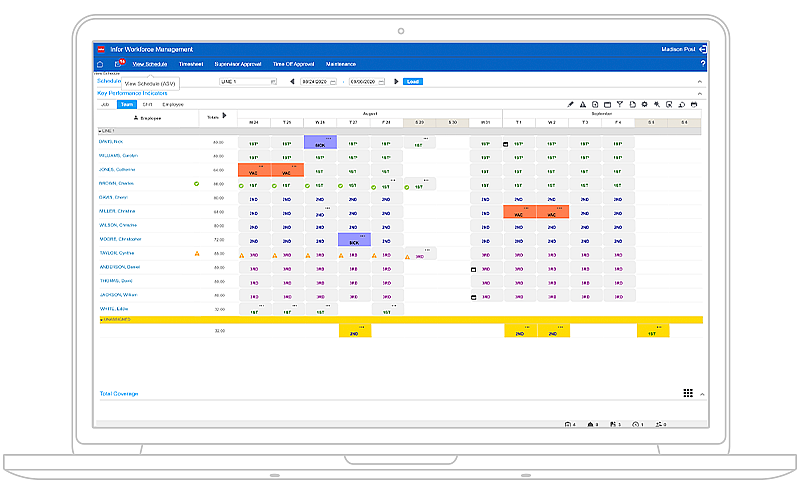 Workforce Scheduling | Employee scheduling software | Infor